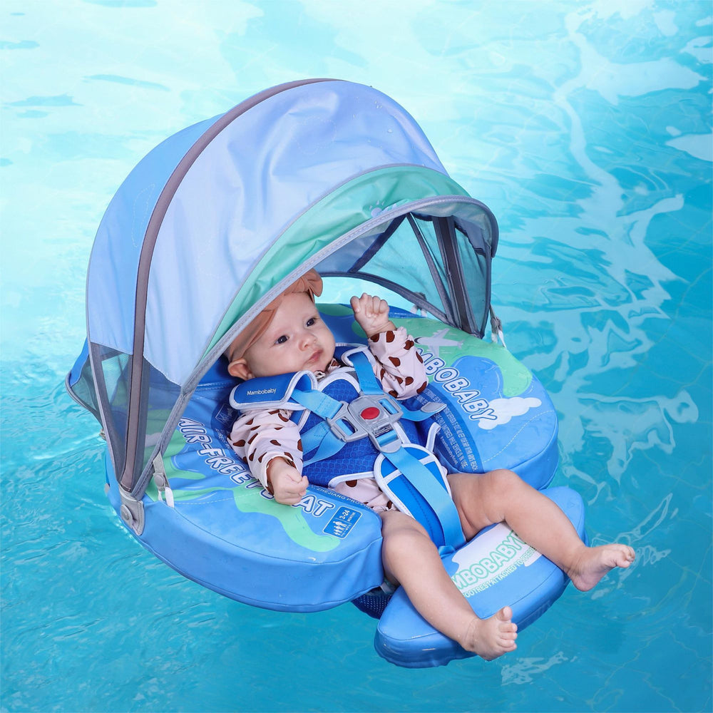 Mambobaby Float with Canopy and Tail Earth Blue