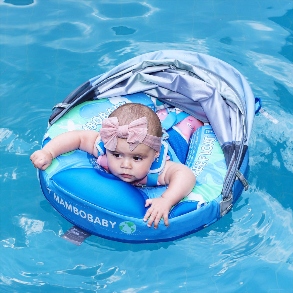 Mambobaby Float with Canopy and Tail Earth Blue