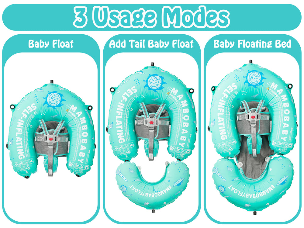 Mambobaby Float Floating Bed Baby Lite Self Inflating Swim